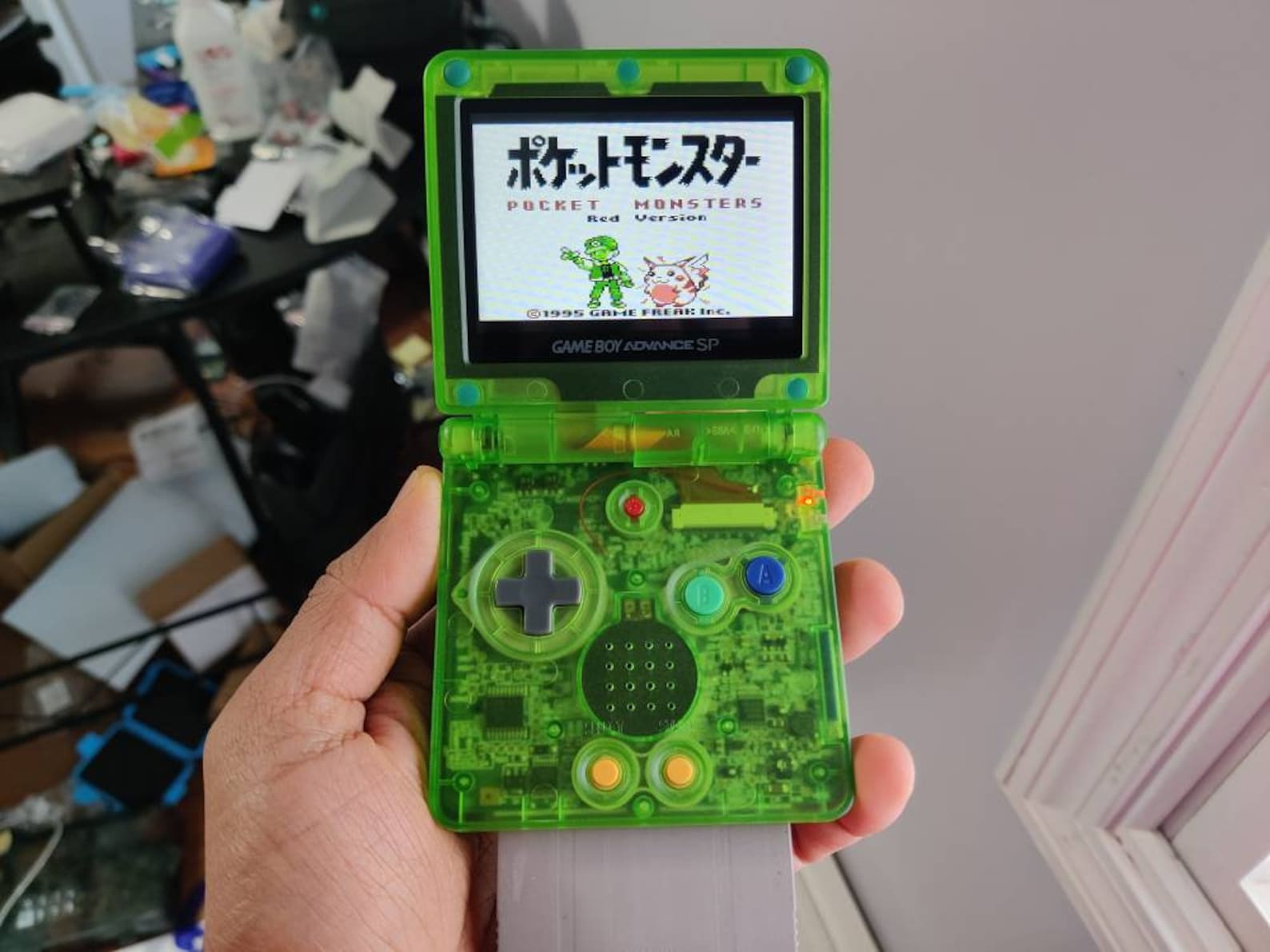 Gameboy Advance SP Clear Green With Mix Color Buttons AGS IPS Screen ...