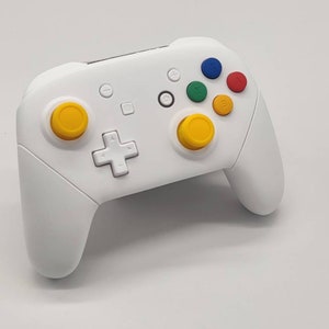 Nintendo Switch Pro Controller White Shell Mix Color With White Buttons ...