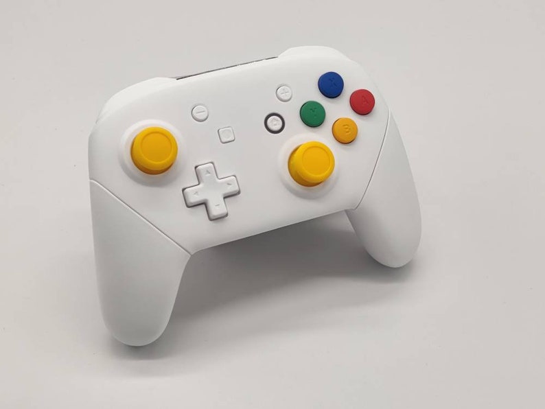 Nintendo Switch Pro Controller White Shell Mix Color With White Buttons ...