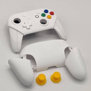 Nintendo Switch Pro Controller White Shell Mix Color With White Buttons ...
