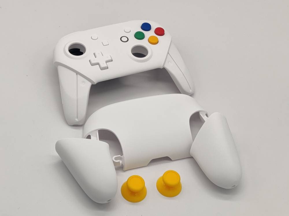 Nintendo Switch Pro Controller White Shell Mix Color With White Buttons ...