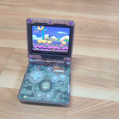 Gameboy Advance SP Transparent Purple IPS V2 - Etsy