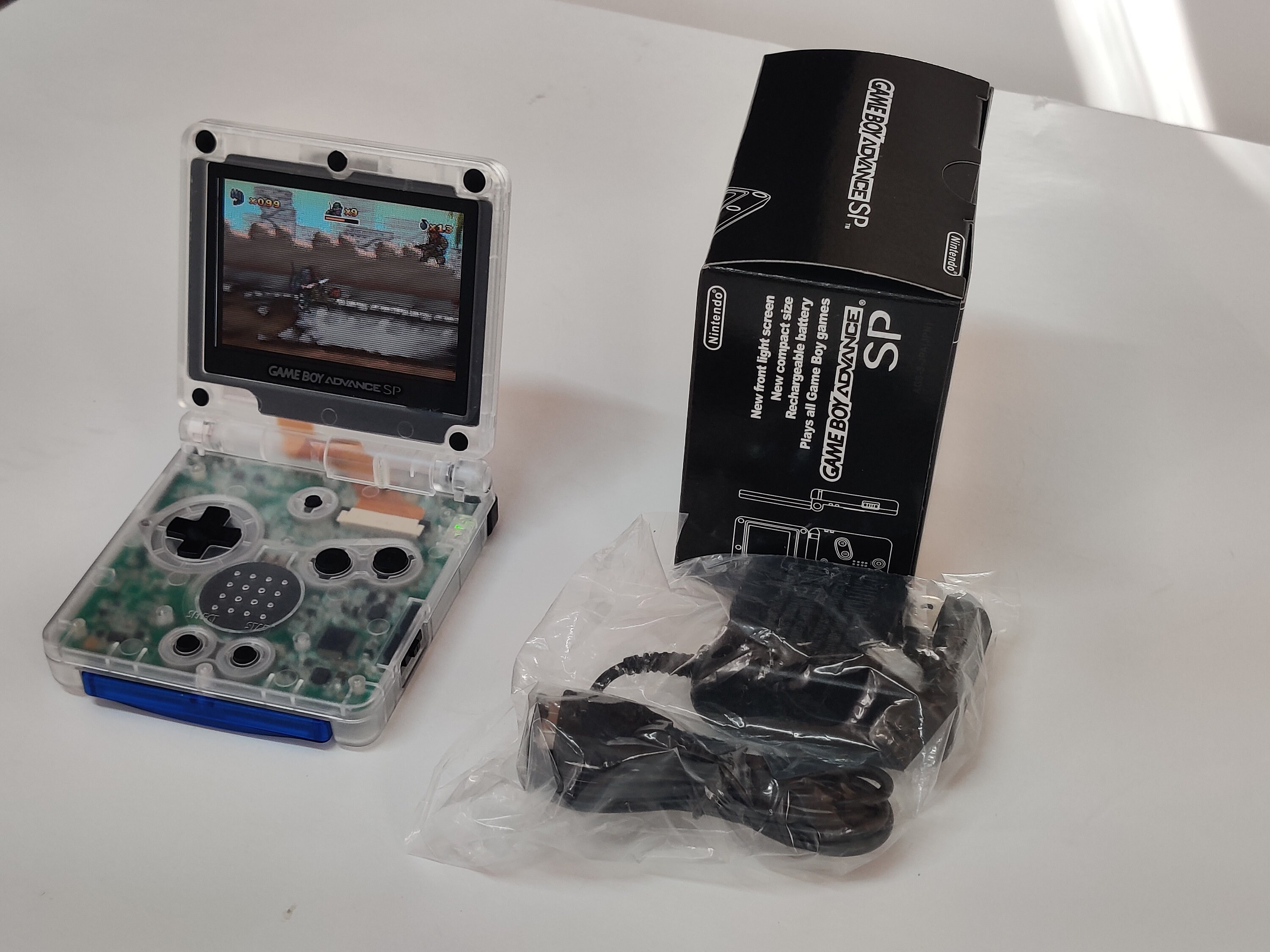 Gameboy Advance SP Transparent Clear IPS V2 Bildschirm Mod | Etsy