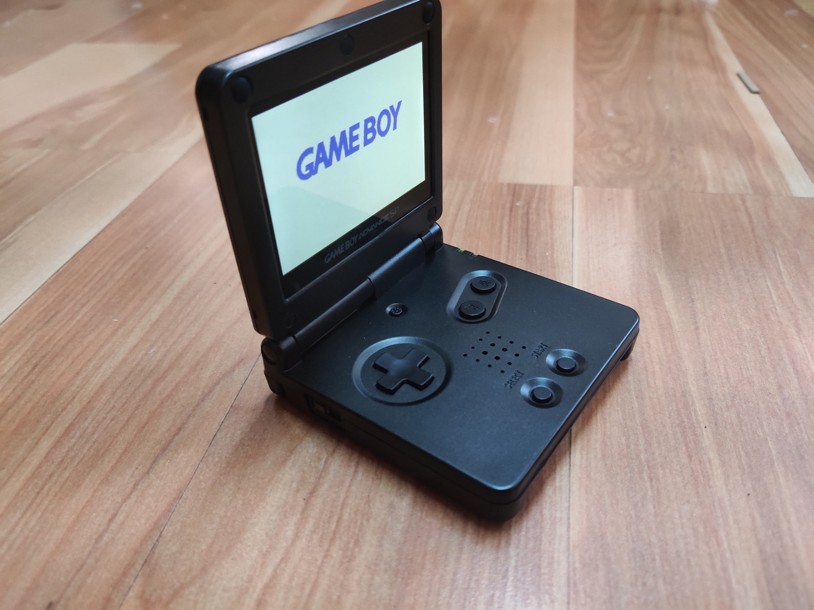 Gameboy Advance SP Solid Black Color AGS IPS Screen Mod With | Etsy