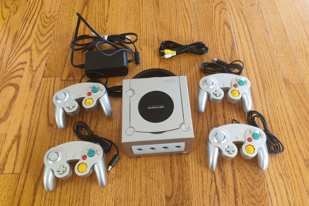 Gamecube Console Silver + Controller/s + AV Cable & Charger - Etsy