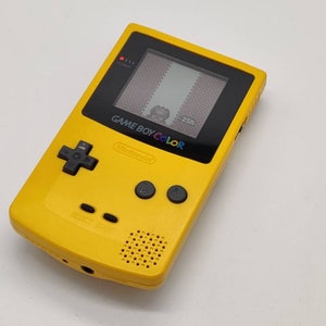 Gameboy Color Solid Yellow Console - Etsy