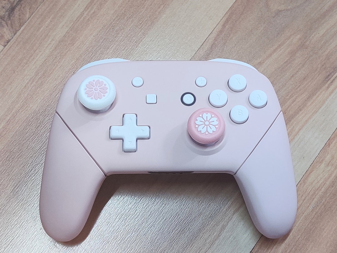 Custom Nintendo Switch Pro Controller Sakura Pink With White Button - Etsy