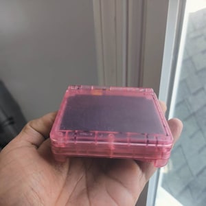 Custom GBA SP IPS V2 Screen Clear Cherry Pink With Clear Emerald ...