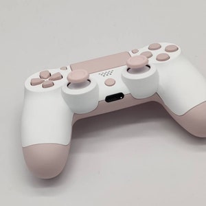 Custom PS4 Controller White Shell & Sakura Pink Buttons - Etsy Australia