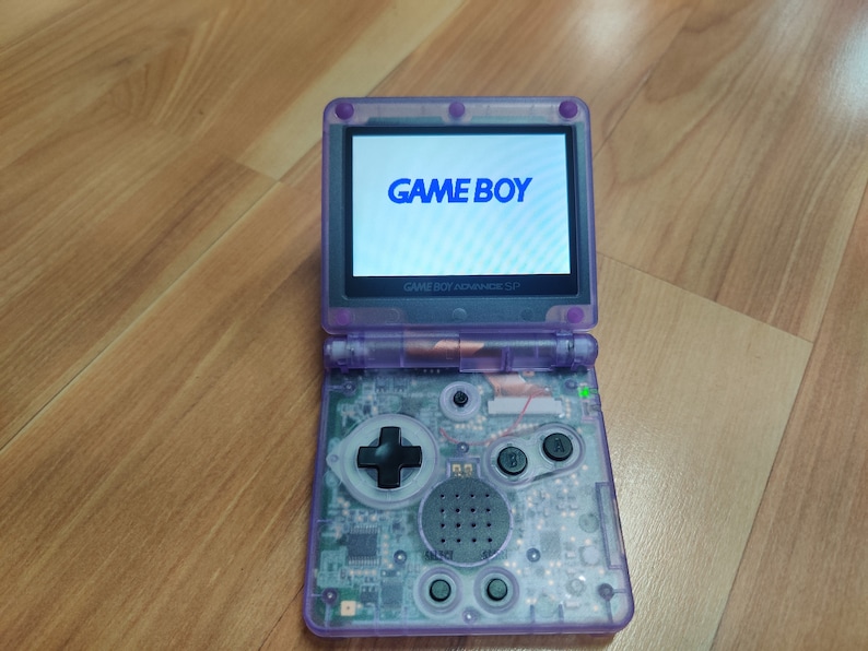 Gameboy Advance SP Transparent Purple IPS V2 - Etsy
