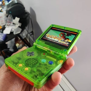 Gameboy Advance SP Clear Green With Mix Color Buttons AGS IPS Screen ...