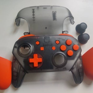 Custom Nintendo Switch Pro Controller Black Replacement OEM Shell ...