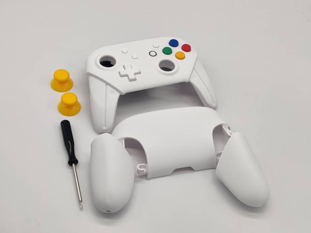 Nintendo Switch Pro Controller White Shell Mix Color With White Buttons ...