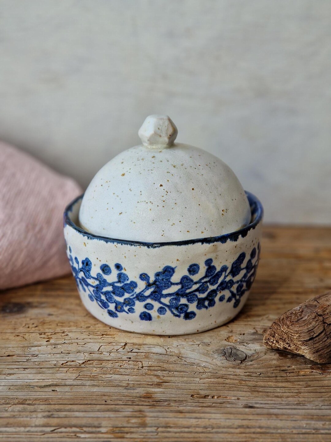 Ceramic Jewellery Box, Handmade Salt Cellar, Sugar Bowl With Lid ...