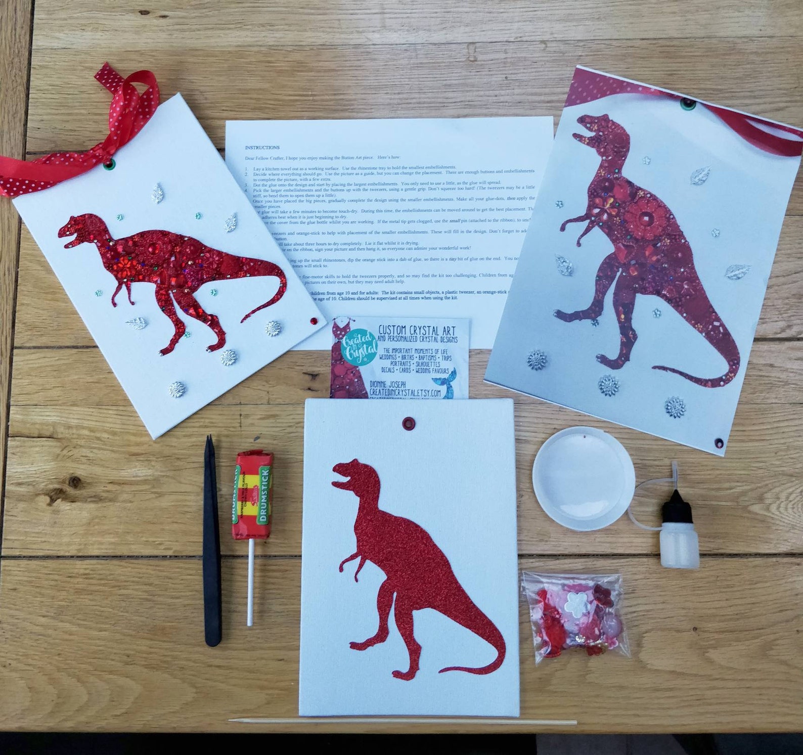 Tyrannosaurus Craft Kit Dinosaur Craft Kit: Children's - Etsy UK