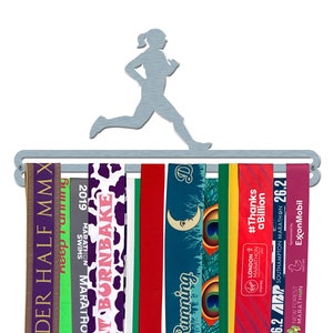 Medal Hanger Holder Metal Wall Display 'female Runner' - Etsy
