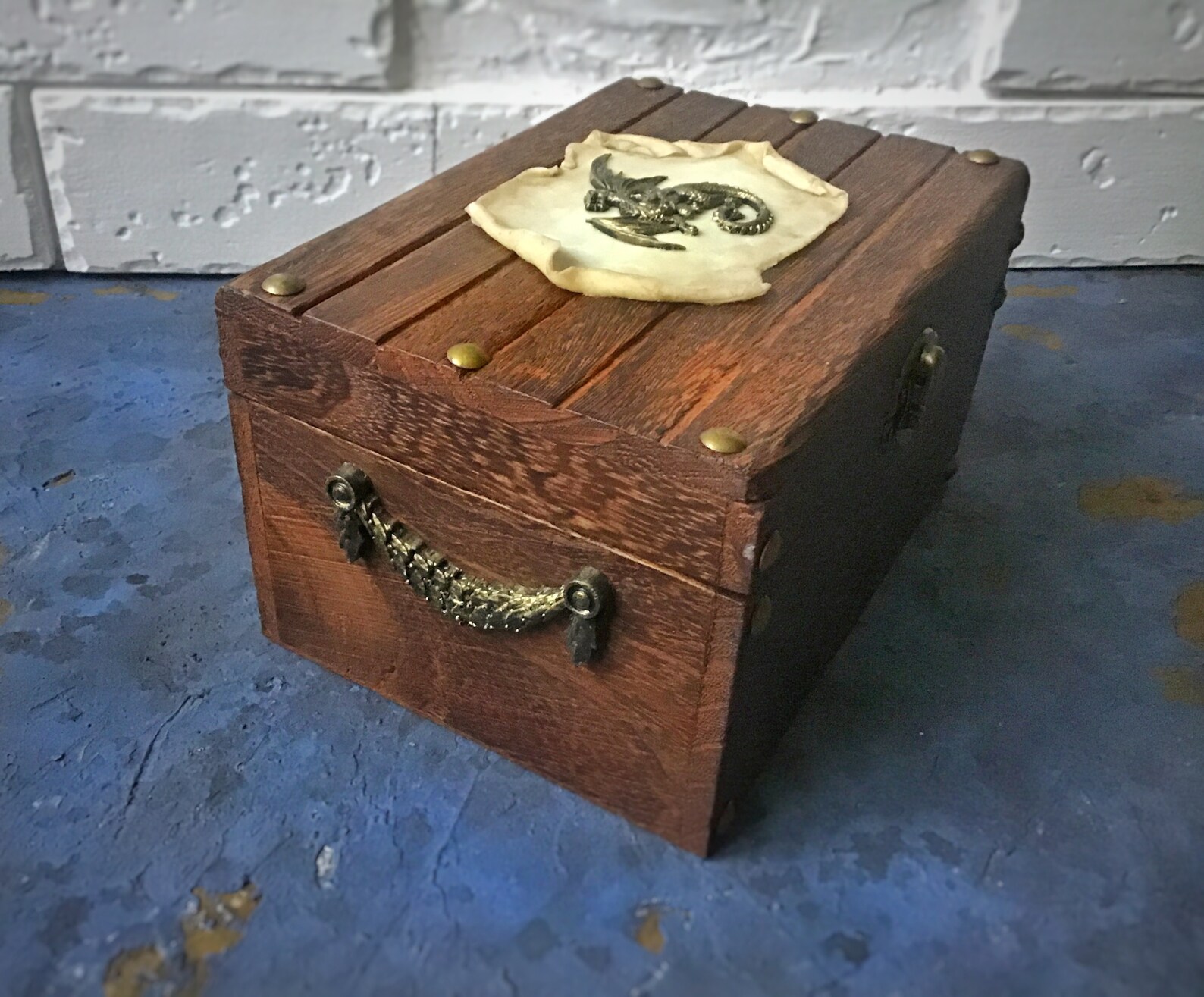 Dice chest Treasure chest Wooden dice box D&d dice box | Etsy