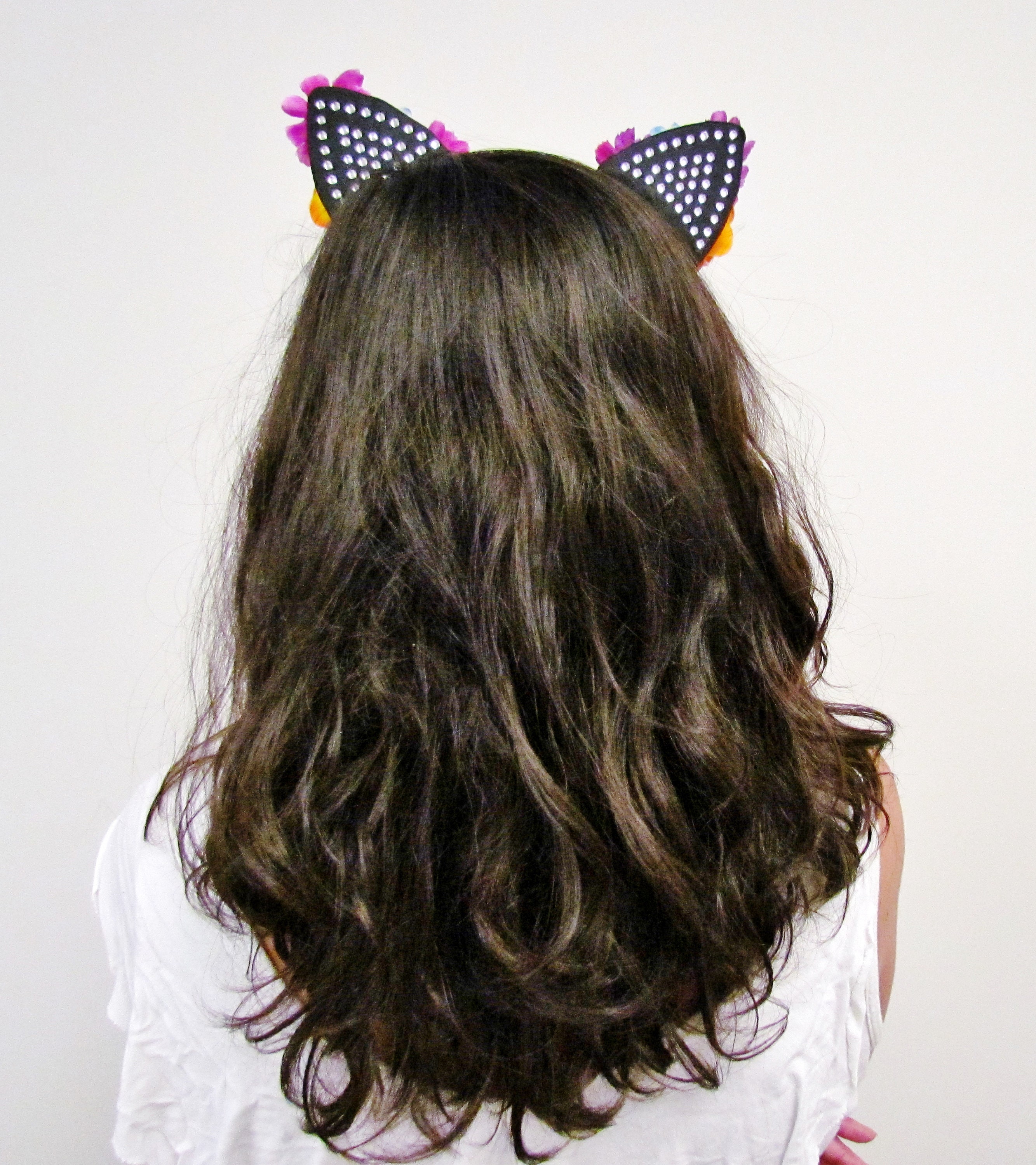 Flower Cat Ears Cat Headband Festival Attire Cat Ears - Etsy