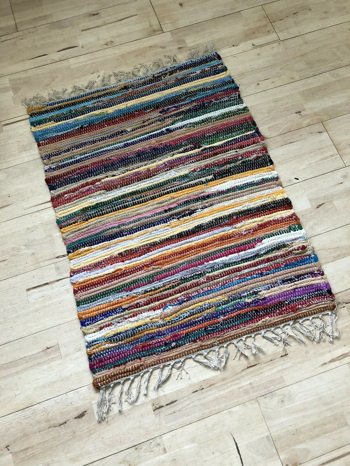 Rag Rug 60x90 Cm Multicoloured - Etsy UK