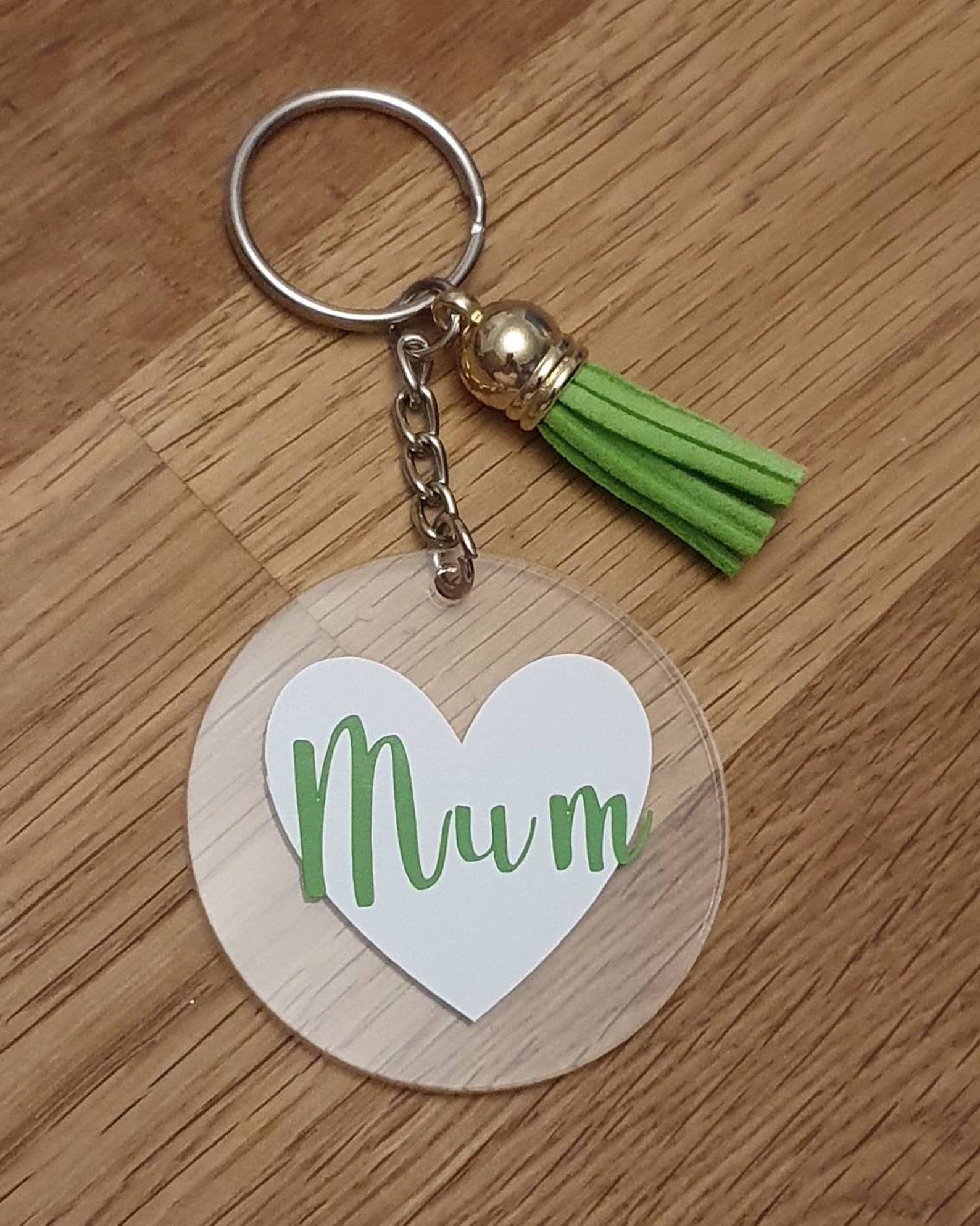 Personalised Keyring/large Initial and Name/wording of Your - Etsy