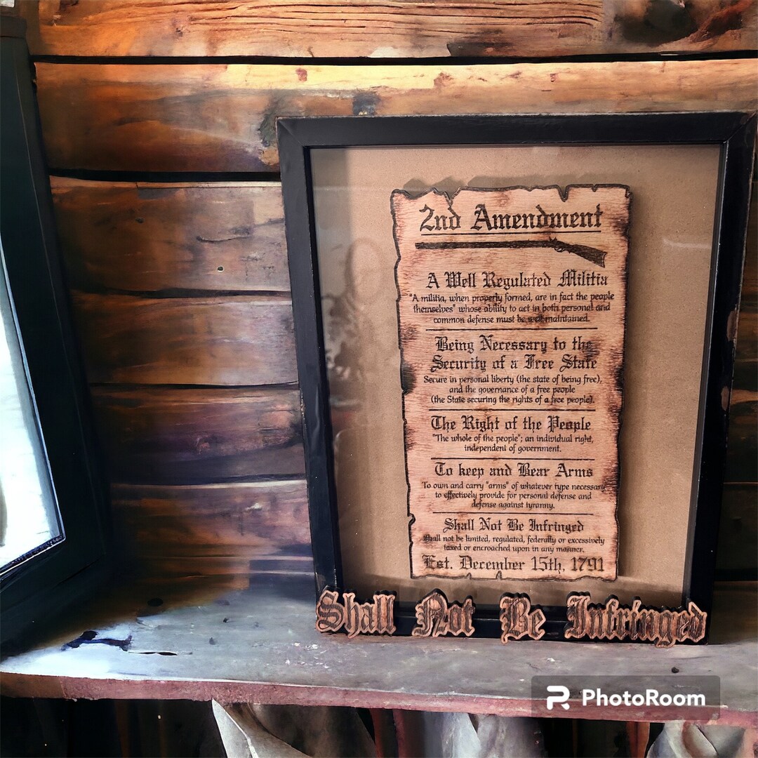 2nd Amendment Frame (11x14) - Shall Not Be Infringed - Etsy