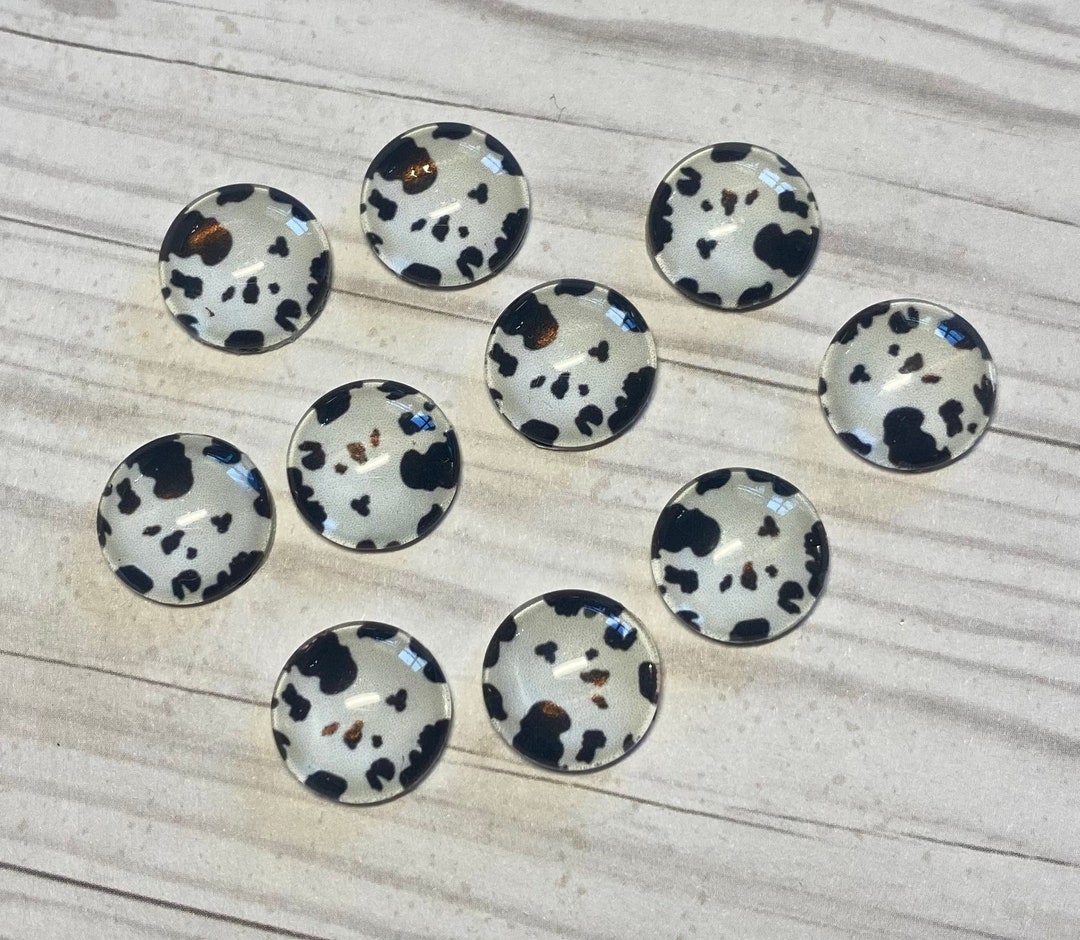 Cow Print Cabochons 10mm, 12mm, 16mm, 20mm and 25mm 10pcs - Etsy