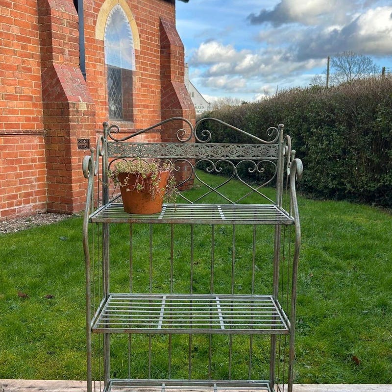 Tiered Outdoor Plant Shelves - Etsy UK