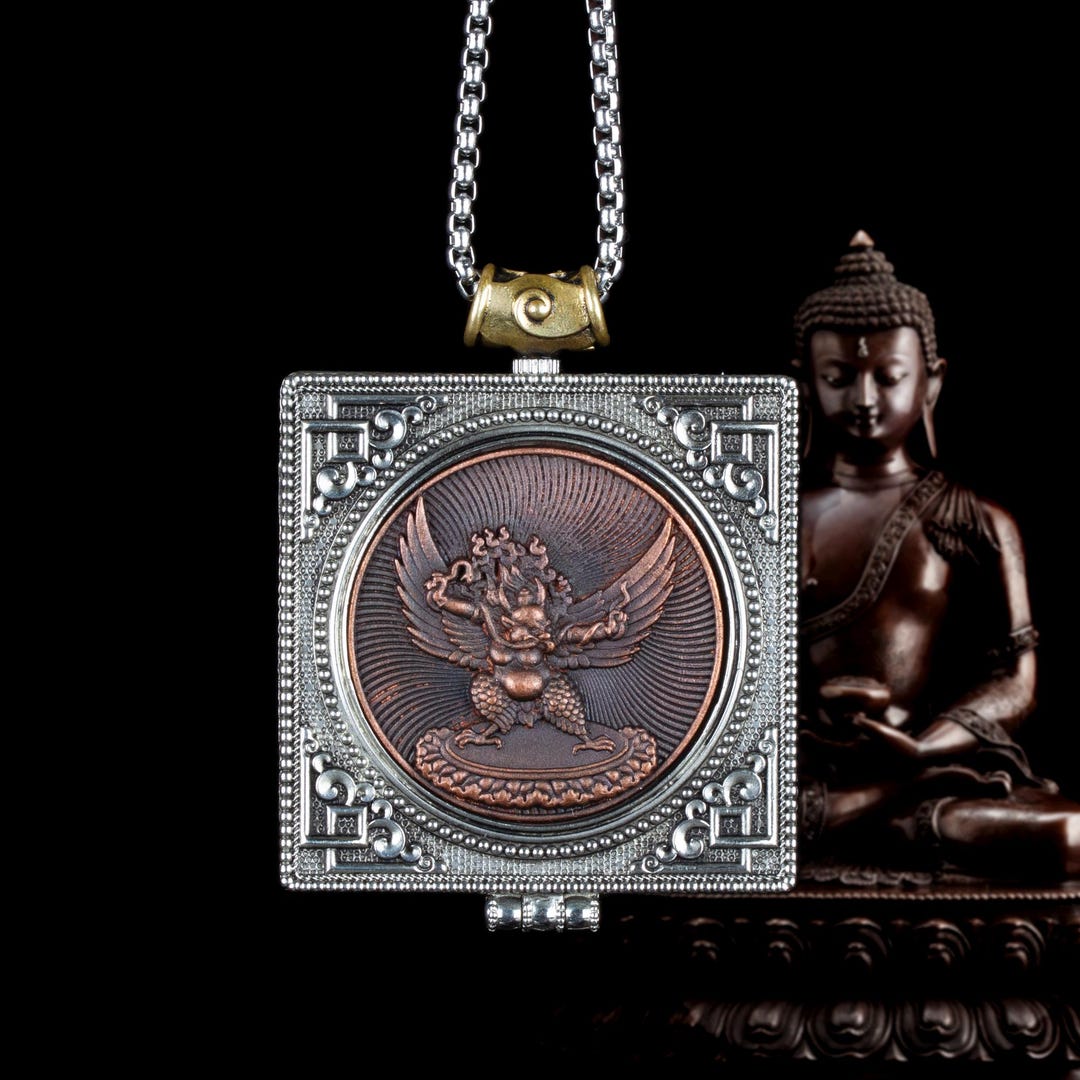 Tibetan Traditional Gao (a Relic Box) "garuda" · Small Perfection Car ...