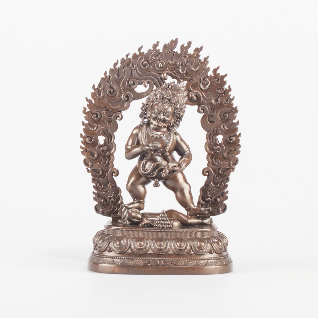 Statue of Black Jambhala Aka Dzambhala the God of Wealth / Made From ...
