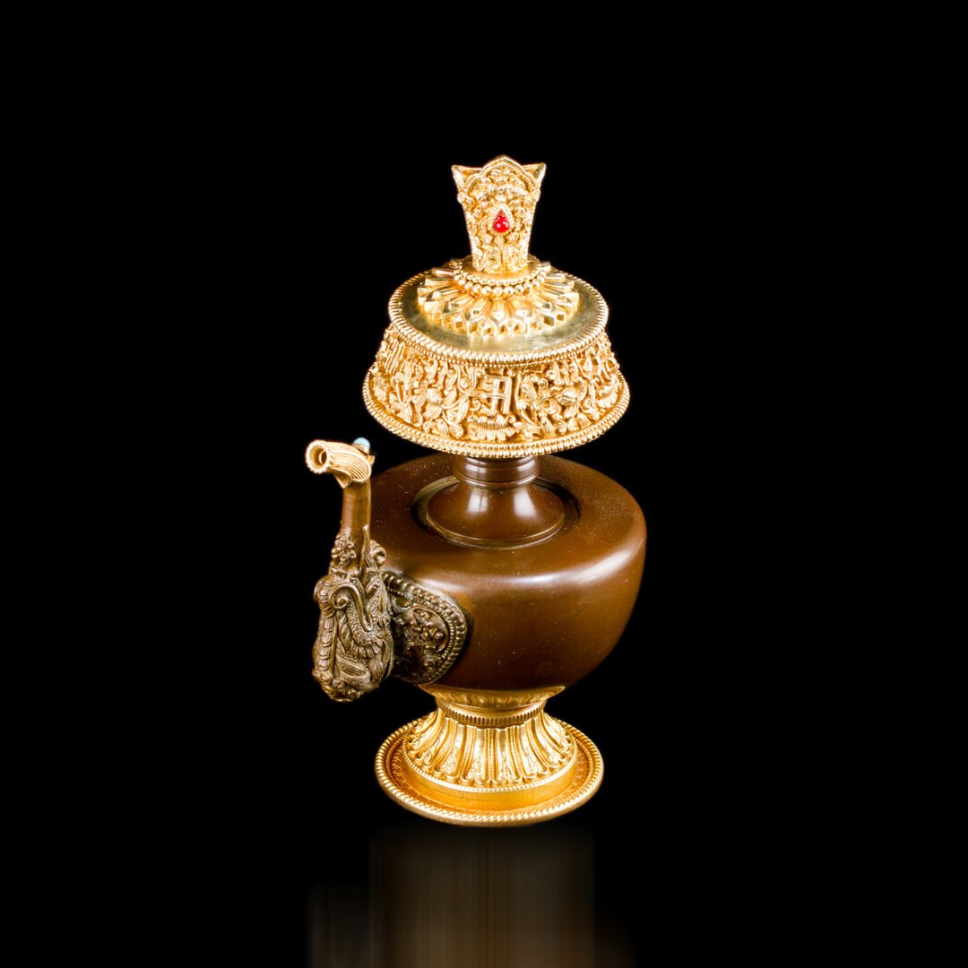 Bumpa With Spout Tibetan Sacred Water Vase Used for Ritual Practices ...