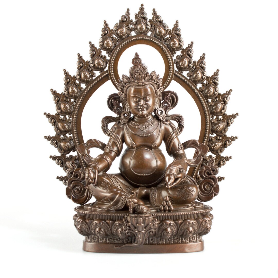Statue of Jambhala Aka Dzambhala the God of Wealth / Made From Copper ...