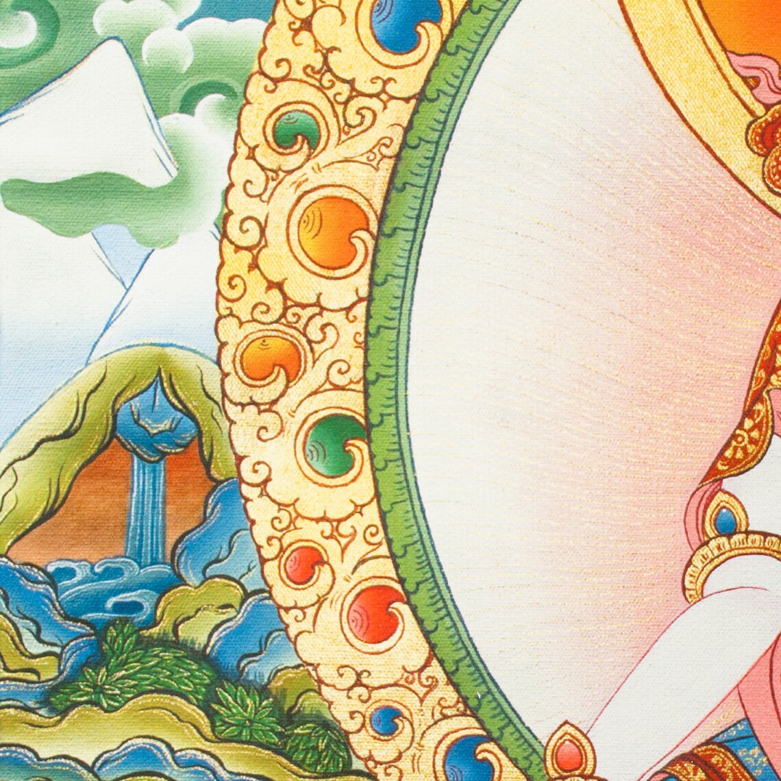 Thangka white Tara High Quality Print on Natural - Etsy