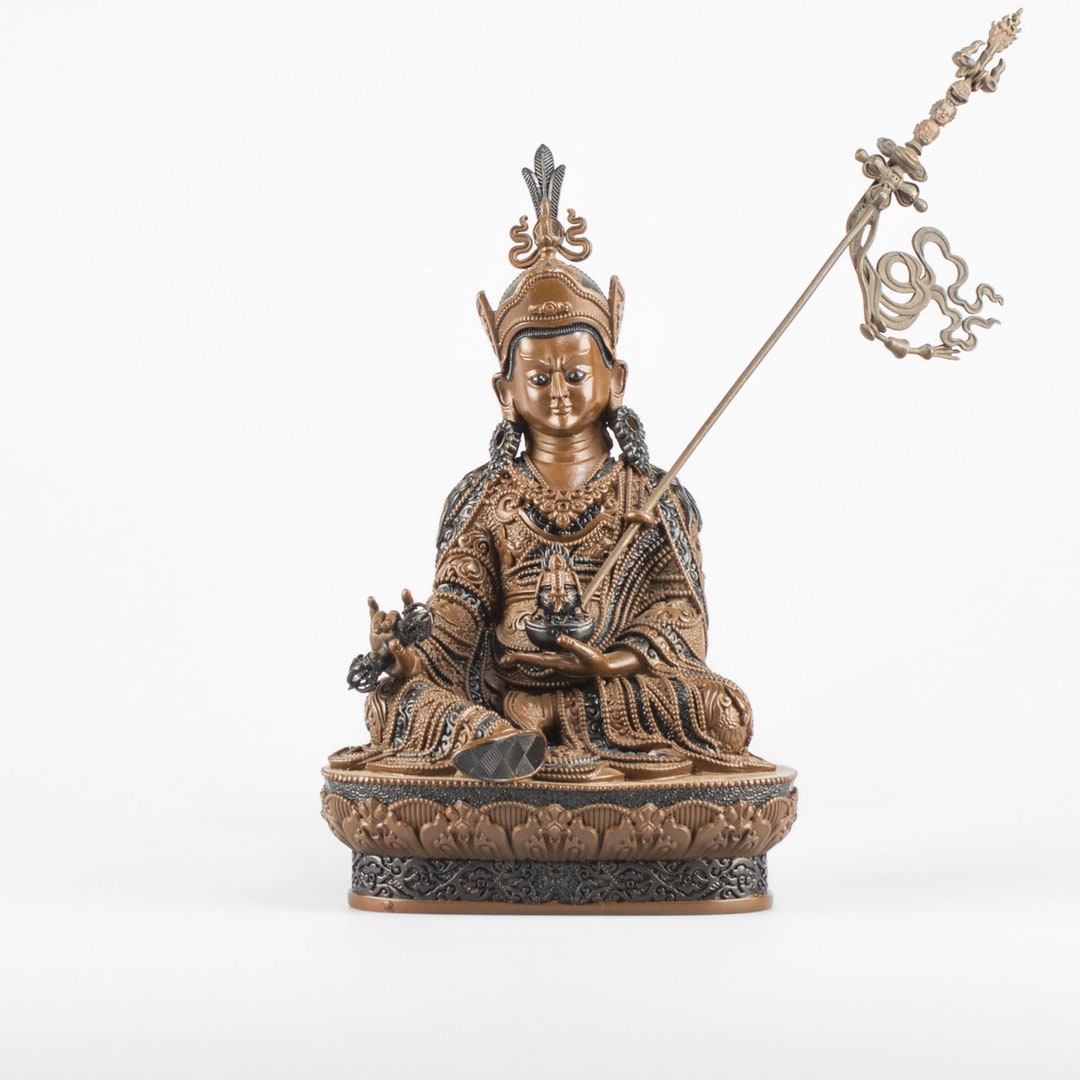 Statue of Padmasambhava “lotus-born” Aka Guru Rinpoche Made From Copper ...