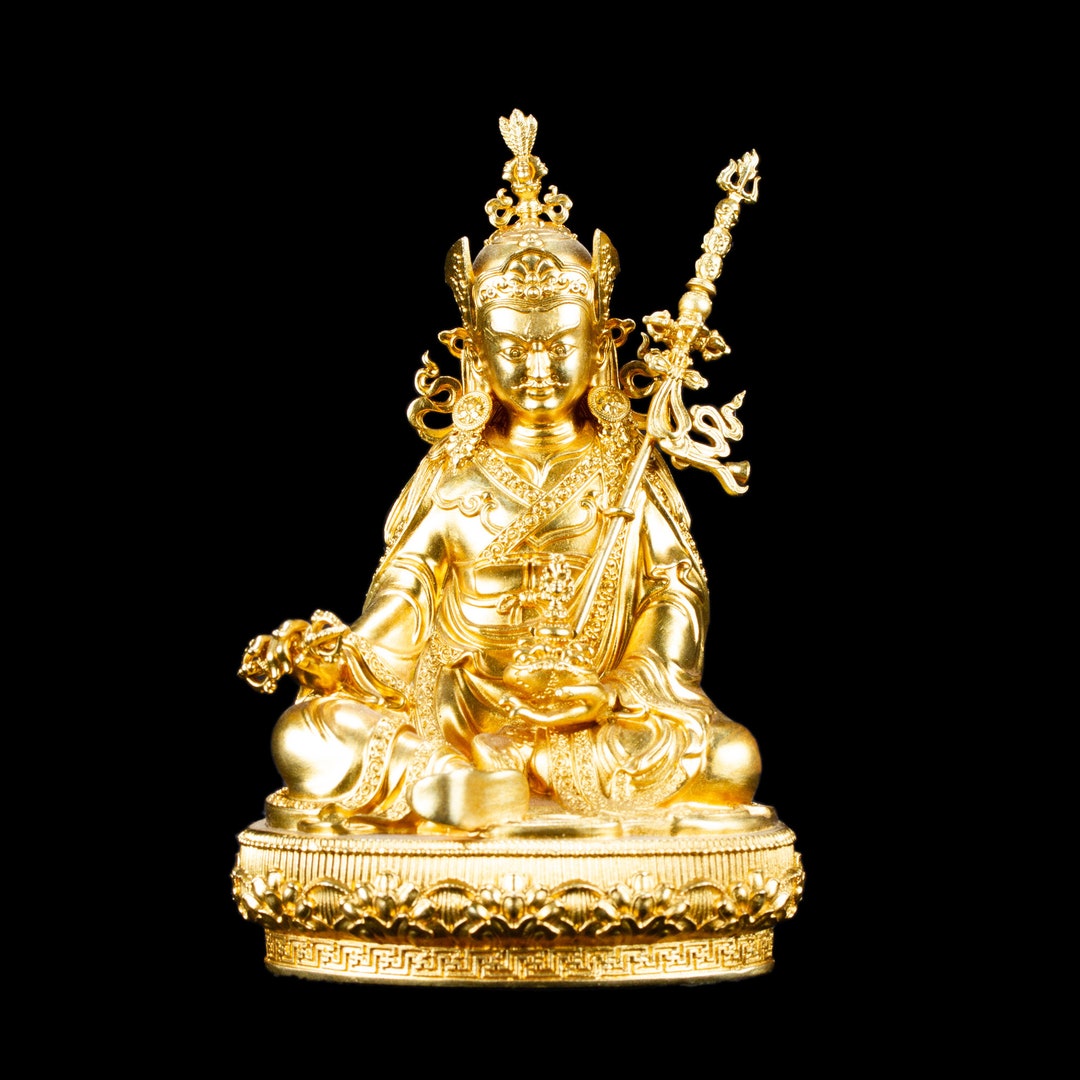 Statue of Padmasambhava lotus-born Aka Guru Rinpoche Made From Copper ...