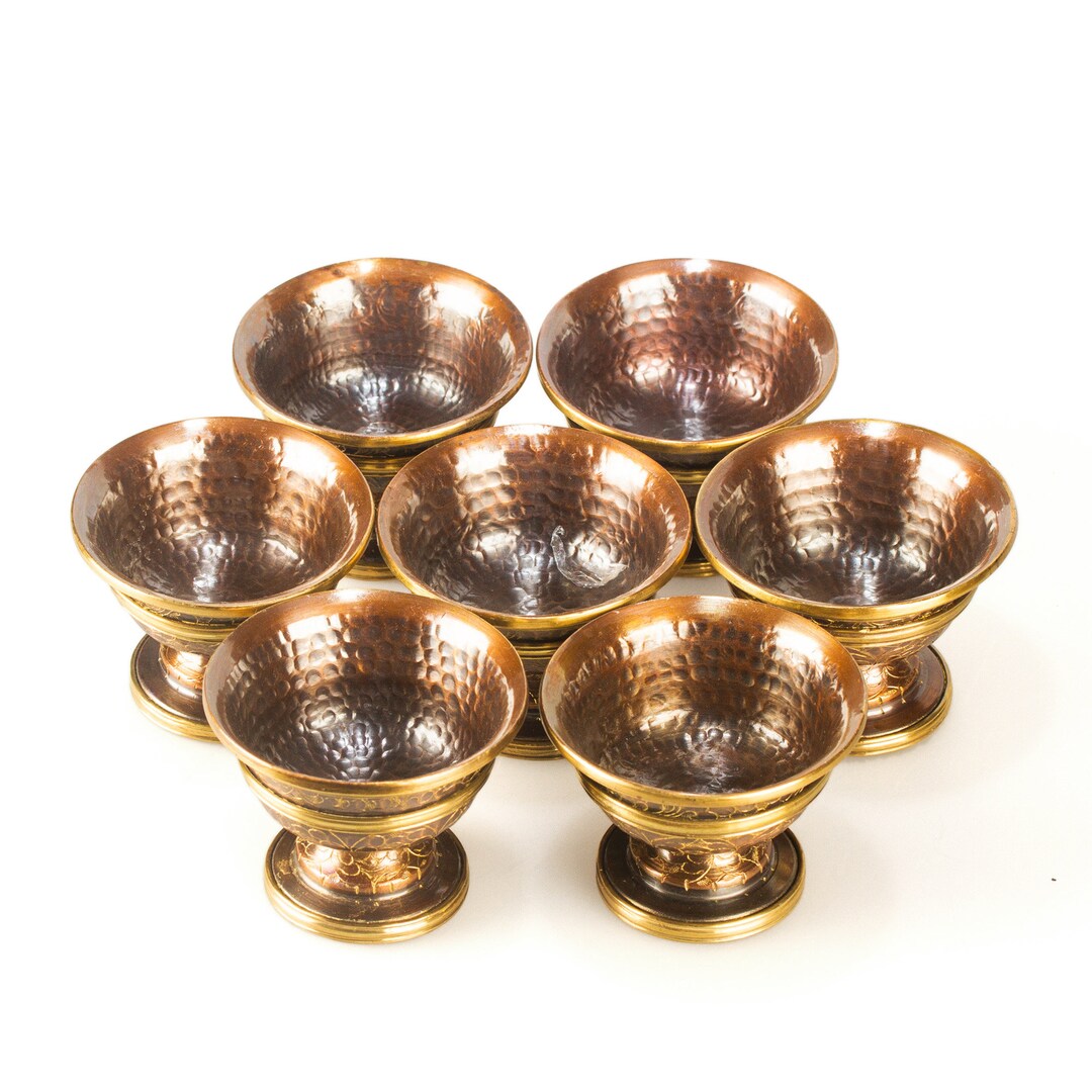 Set of 7 Tibetan Offering Bowls Made From Copper — Best Quality ...