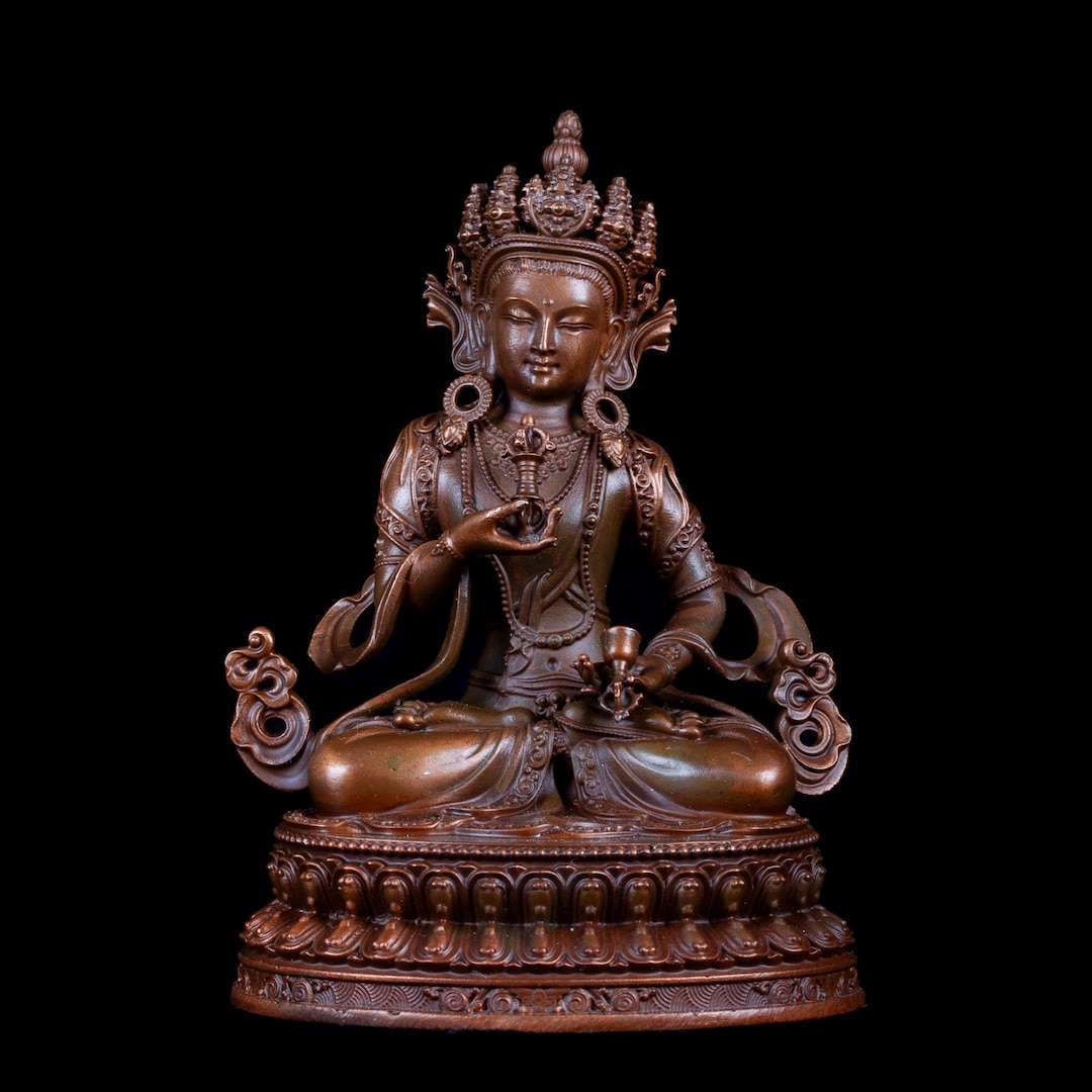 Statue of Vajrasattva or Dorje Sempa (aka “dorsem”) Made From Copper ...