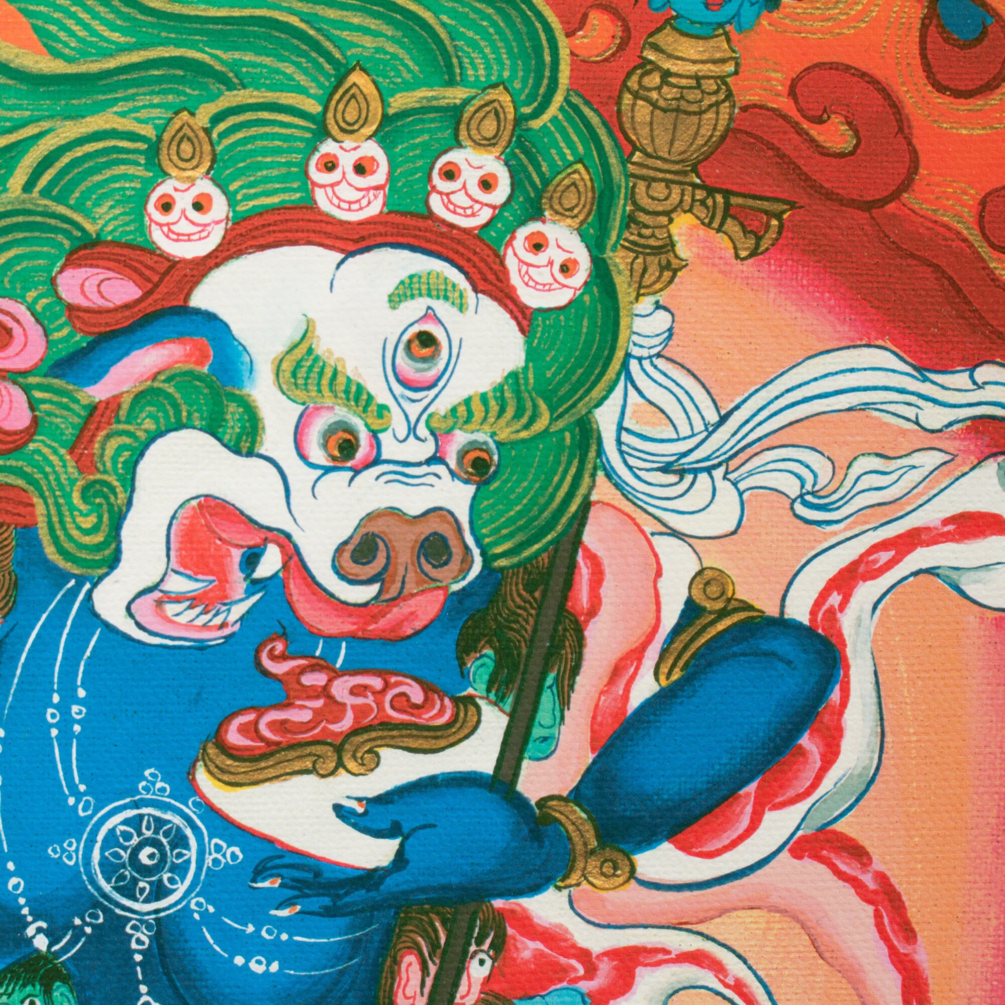 Thangka Senge Dongma Aka Simhamukha High Quality Print on - Etsy