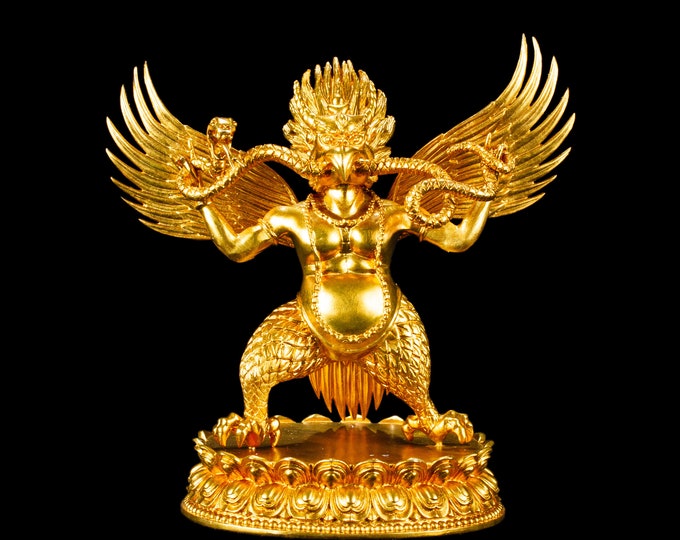 Statue of Garuda Aka Suparna Large Mythical Bird-like Creature / Made ...