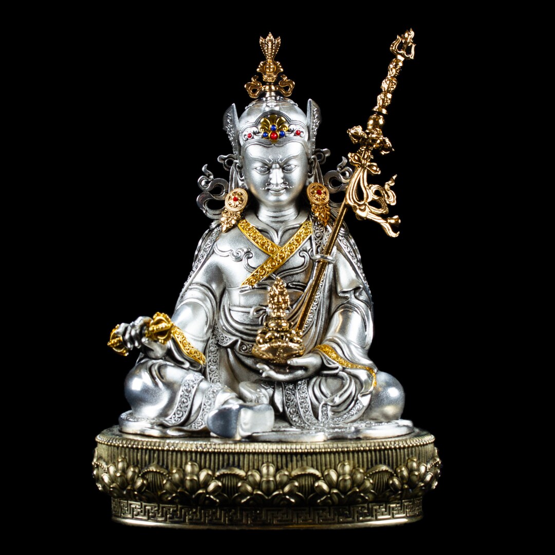 Statue of Padmasambhava (guru Rinpoche, “lotus-born”) Made From Copper ...
