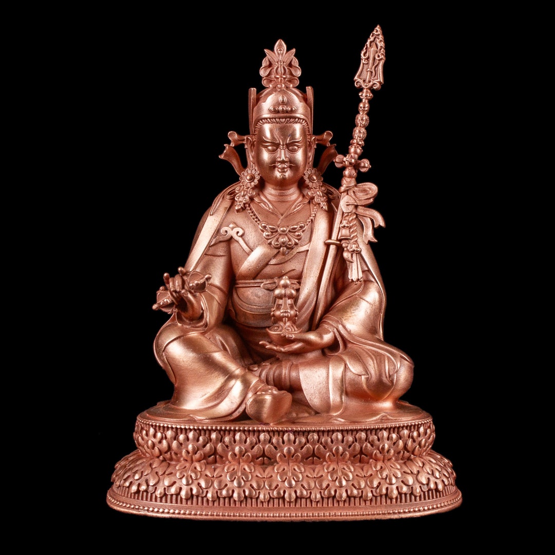 Statue of Padmasambhava “lotus-born” Aka Guru Rinpoche Made From Copper ...