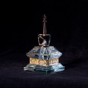 Amazing Buddhist Enlightenment Glass Stupa / Himalayan Perfect K9 ...