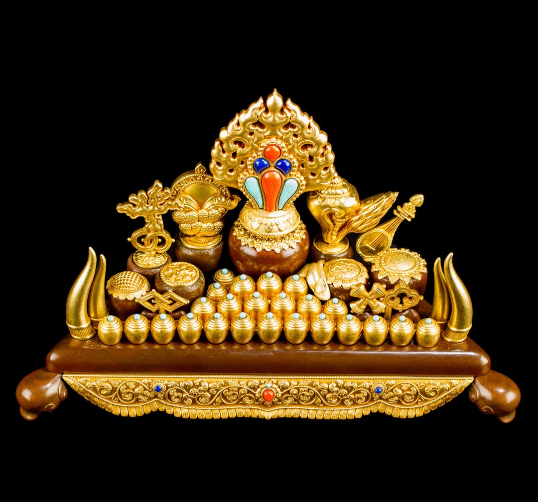 Luxury Set of Tibetan Traditional Altar Decoration : Traditional ...