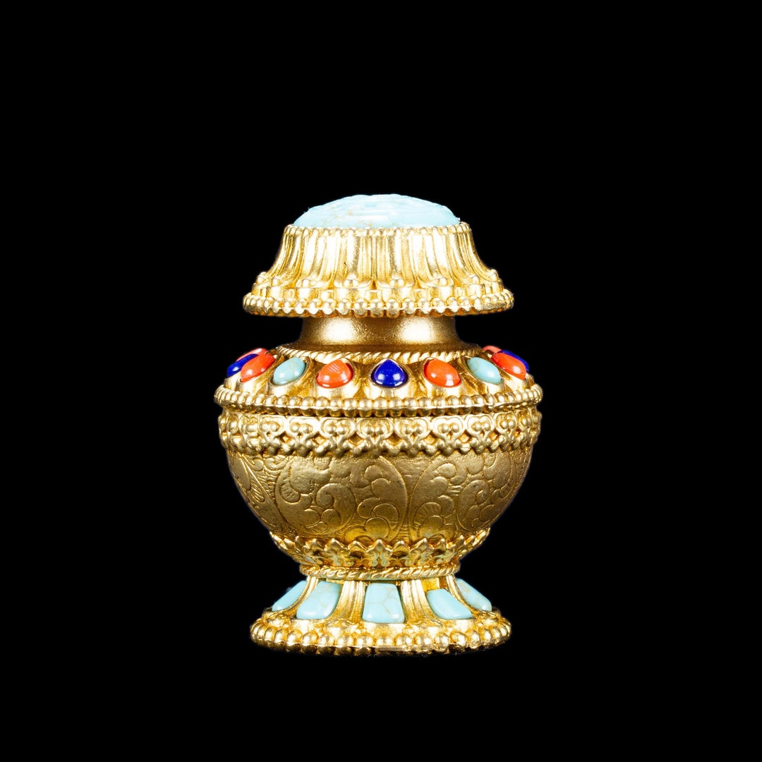 Reliquary, Treasure Vase or Relic Vase, Medium and Elegant, Height — 6. ...
