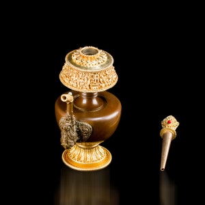Bumpa With Spout Tibetan Sacred Water Vase Used for Ritual Practices ...