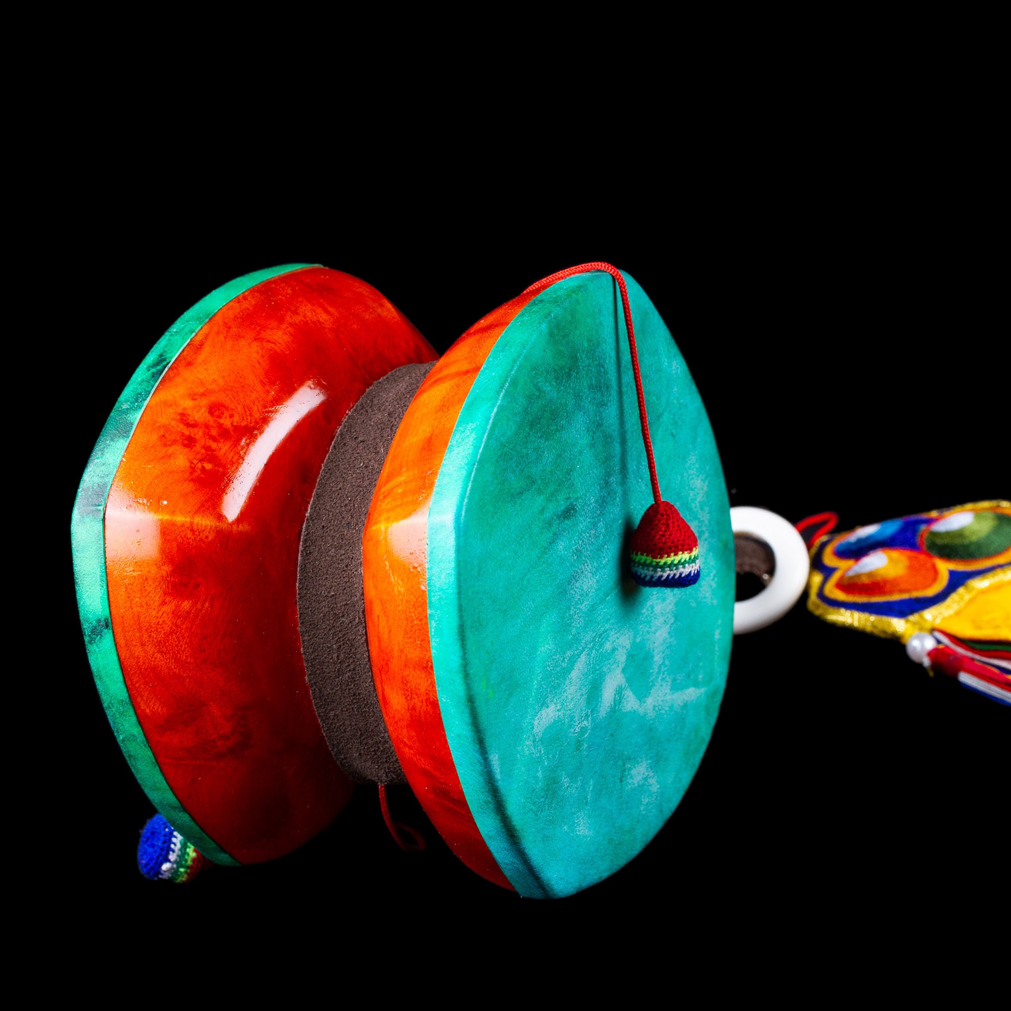 Small Damaru Made From Bawa Wood Perfect Tibetan Traditional | Etsy