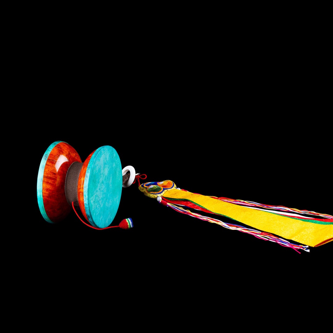 Small Damaru Made From Bawa Wood Perfect Tibetan Traditional Drum for ...