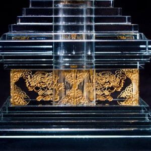 Amazing Buddhist Enlightenment Glass Stupa / Himalayan Perfect K9 ...