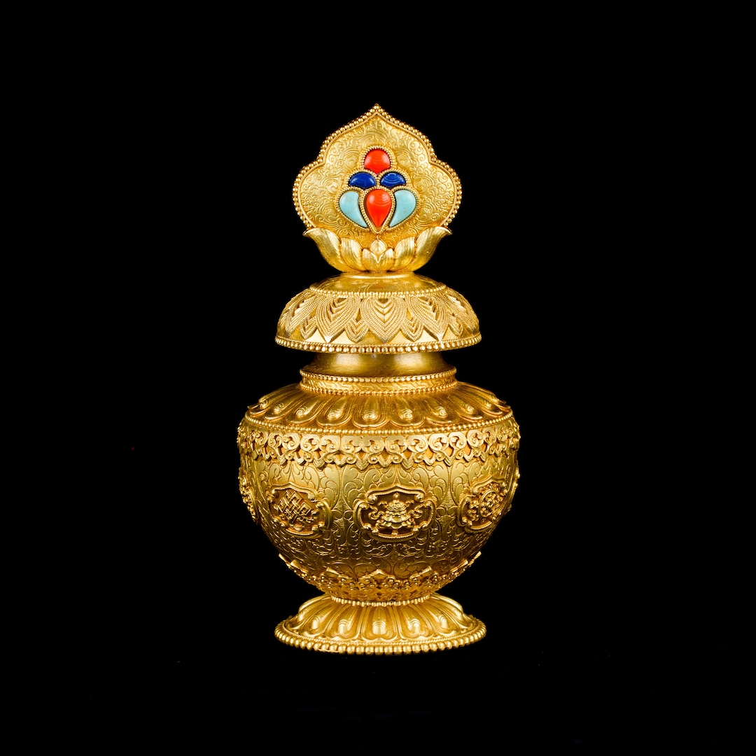 Norbum (yangbum) Perfect Buddhist Vase of Prosperity / Buddhist Ritual ...