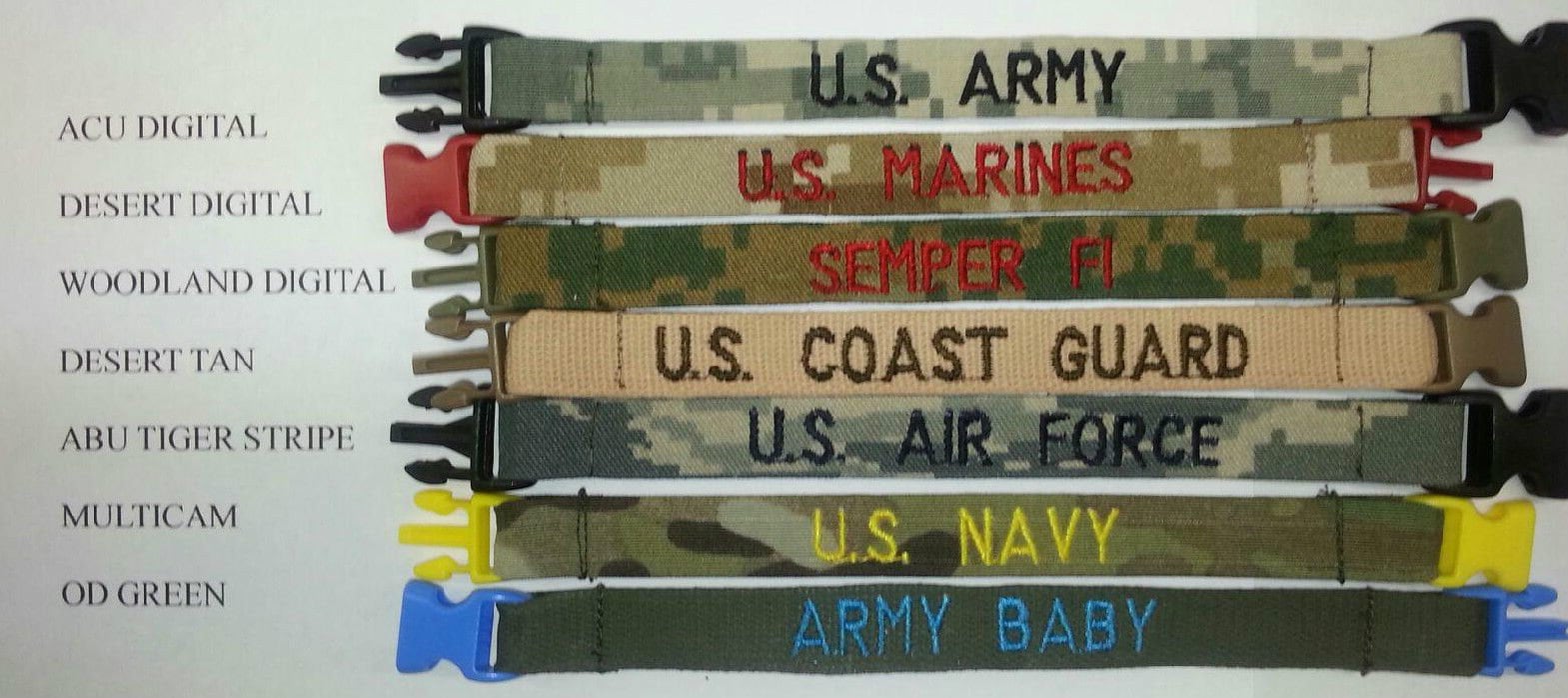 Military Nametape Bracelet Custom - Etsy