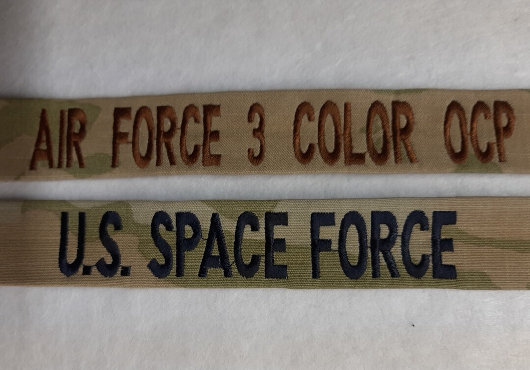 New 3 Color Air Force or Space Force Name or Branch Tape Sew on or Hook ...